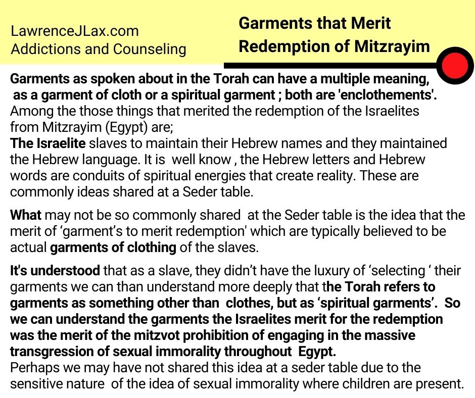 Pesach; Garments That Merit Redemption from Mitzrayim – Aura of Torah